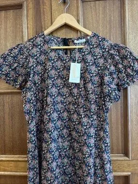 Doen | Dresses | Nwt Doen Rhodia In Noir Forest Floral Lightweight ...
